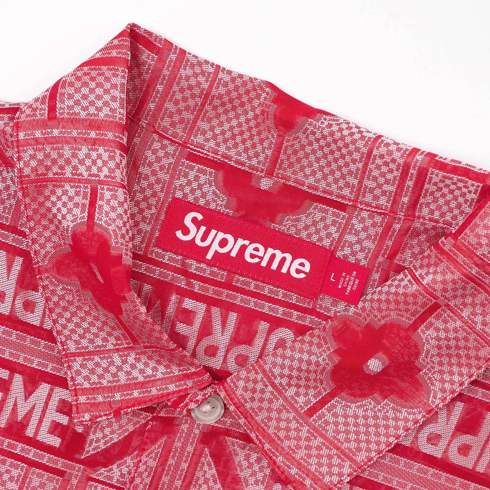 Supreme | Tray Jacquard S/S Shirt - UG.SHAFT Supreme | Tray Jacquard S/S Shirt - UG.SHAFT